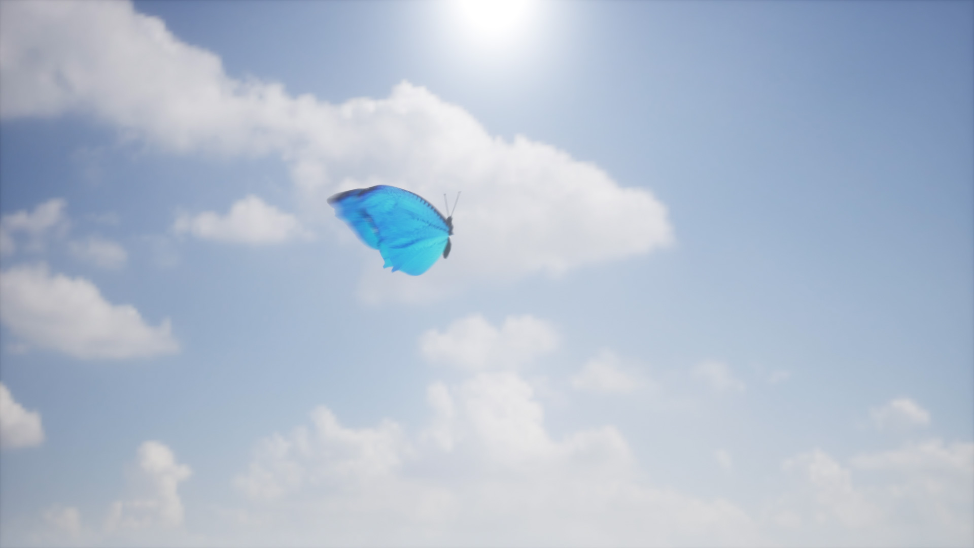 Flying Butterfly Reveal - Elegant logo intro